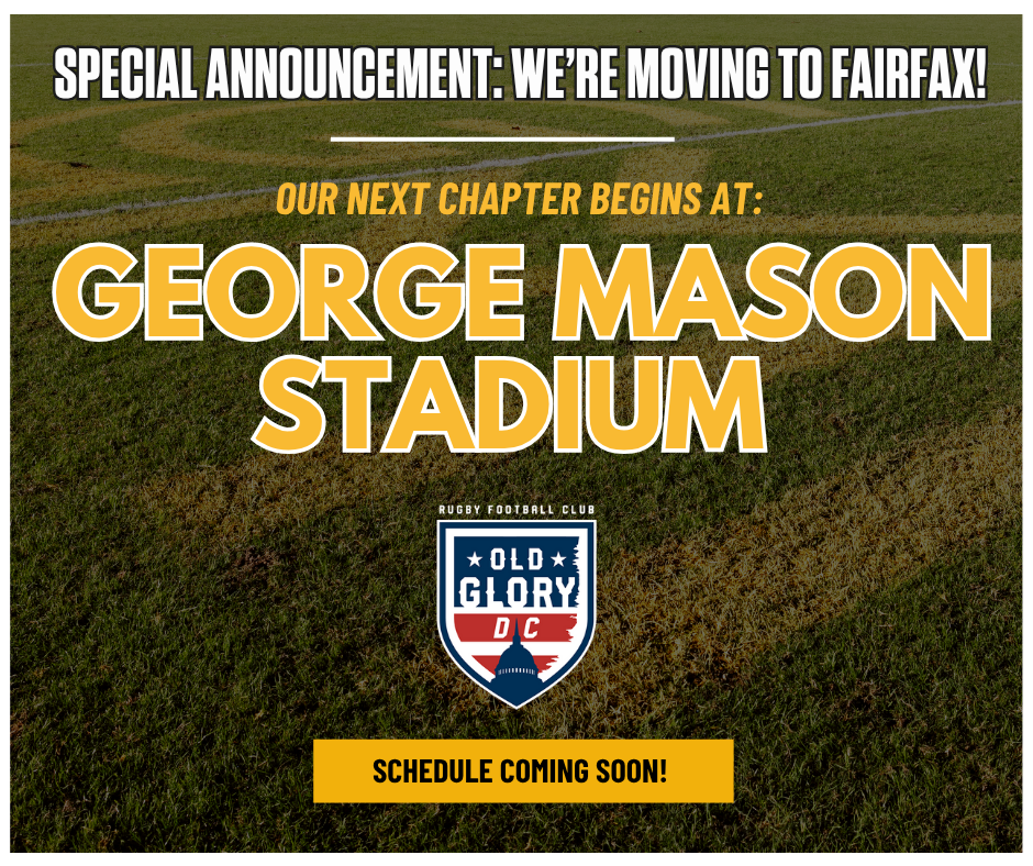 OLD GLORY DC TO PLAY 2026 MATCHES AT GEORGE MASON UNIVERSITY : Old Glory DC